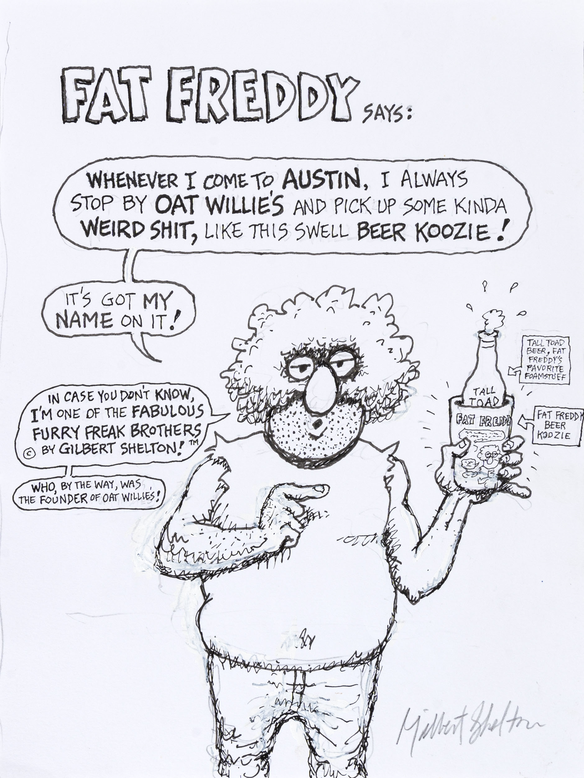 Gilbert Shelton | Fat Freddy | MutualArt