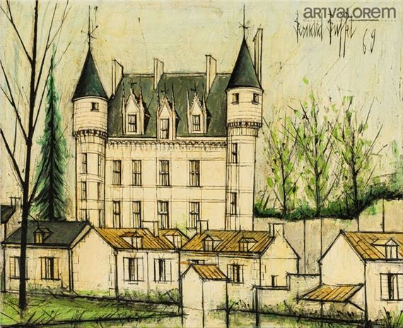Bernard Buffet | Castle of Montrésor (1969) | MutualArt