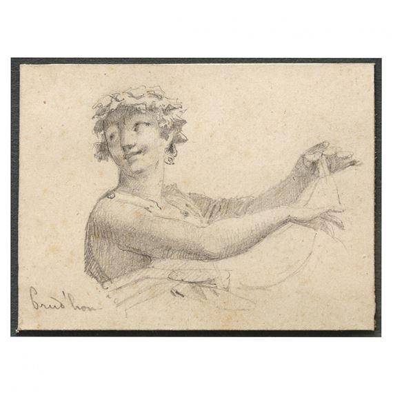 Pierre-Paul Prud'hon | Bacchanalian Study (Circa 1800) | MutualArt