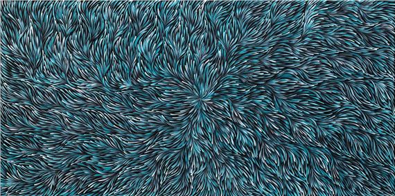 Patrick Rumble Kemarre | Bush Leaves (2021) | MutualArt