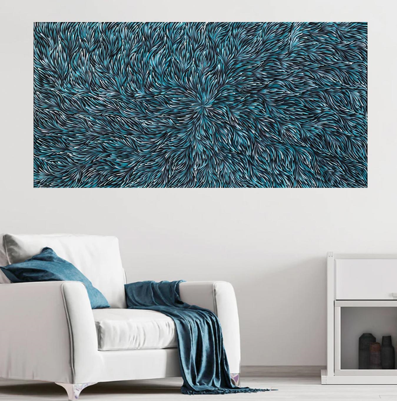 Patrick Rumble Kemarre | Bush Leaves (2021) | MutualArt