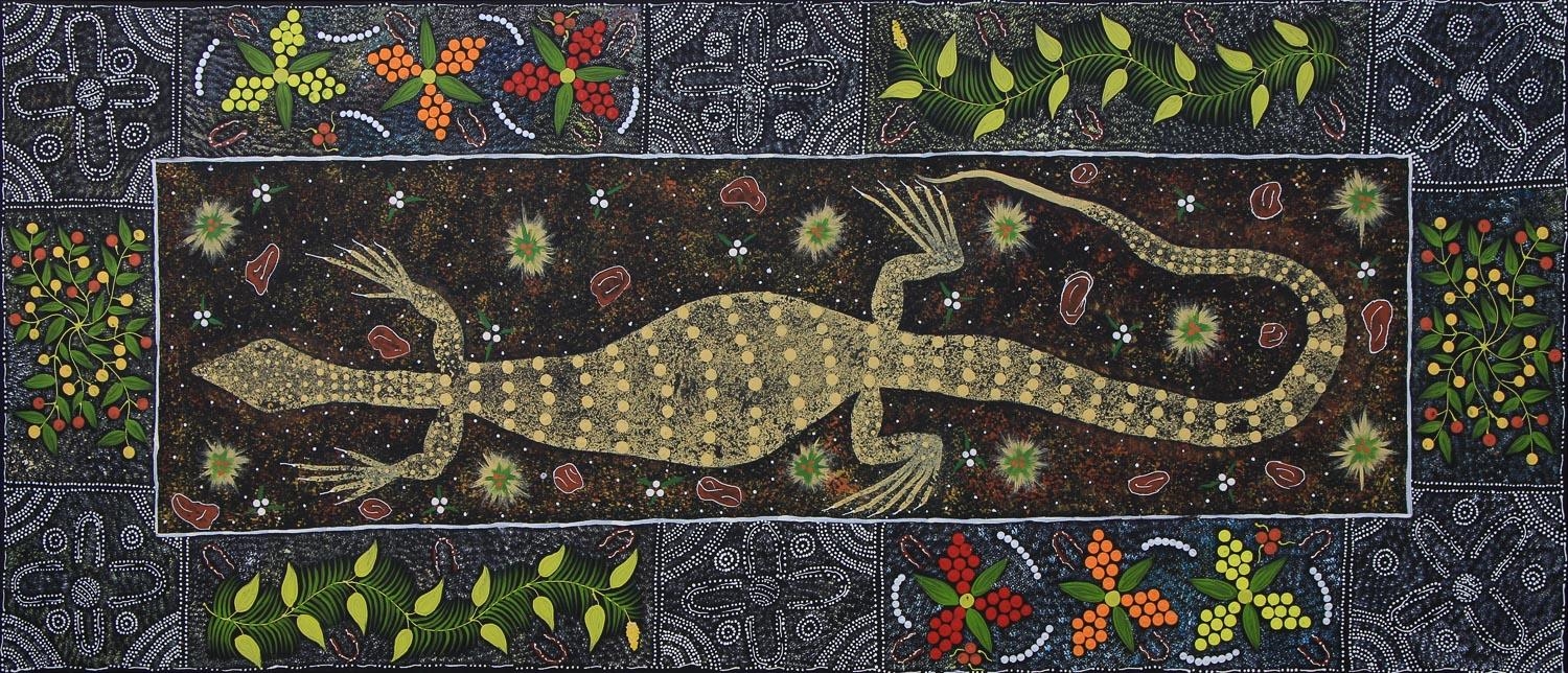 Jedda Kngwarreye | Goanna Dreaming (2020) | MutualArt