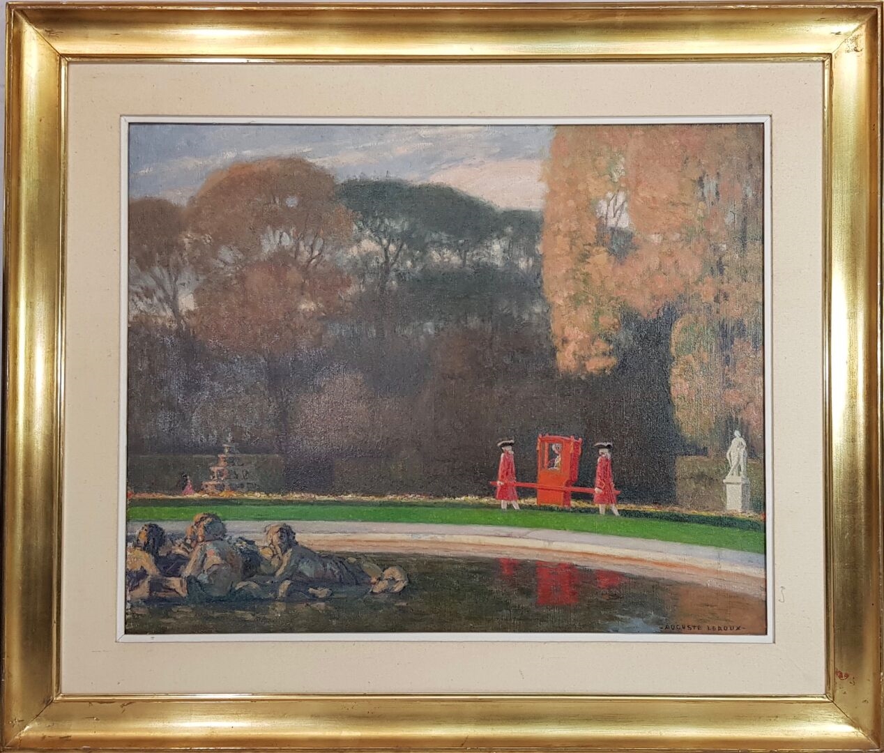 Jules Marie Auguste Leroux | Promenade en chaise à porteurs | MutualArt