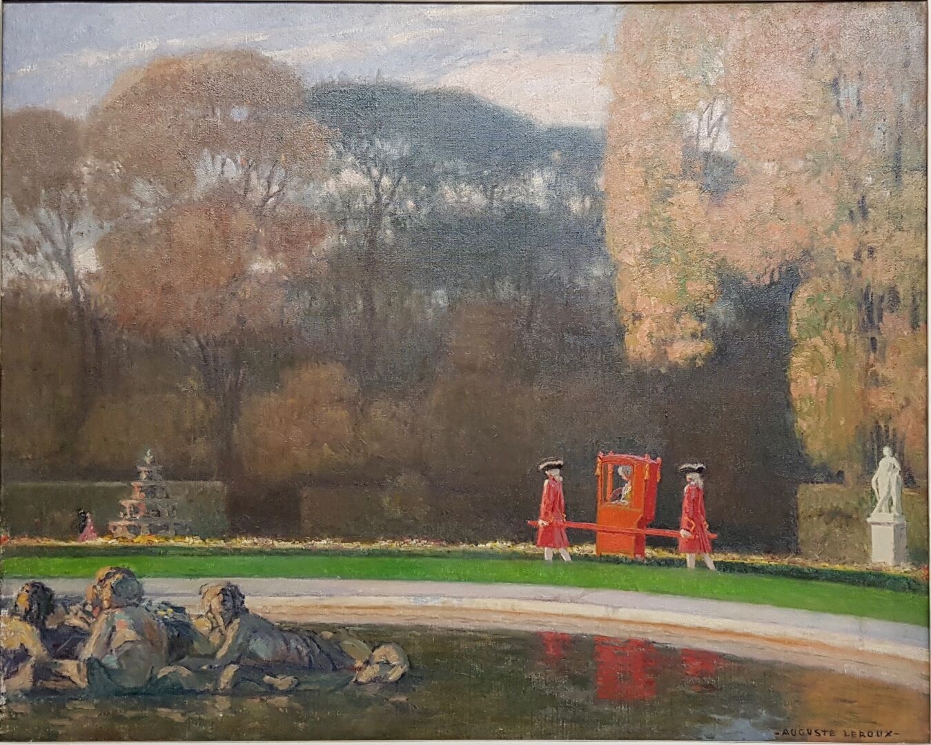 Jules Marie Auguste Leroux | Promenade en chaise à porteurs | MutualArt