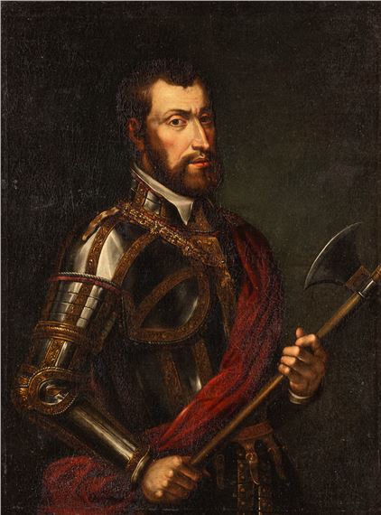 Spanish School, 17th Century | THE HABSBURG EMPEROR KARL V IN ARMOUR ...