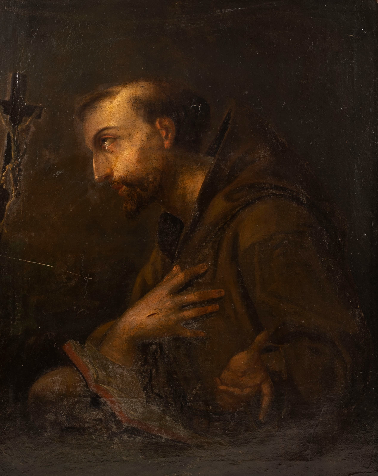 Italian School, 17th Century | SAINT FRANCISCUS IN CONTEMPLATION ...