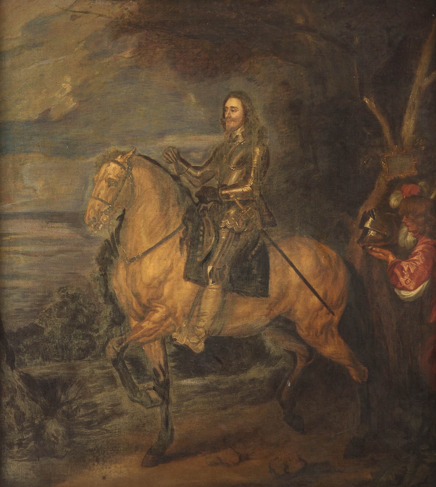 Anthony van Dyck | SITTING ON HIS HORSE (BOZETTO) | MutualArt