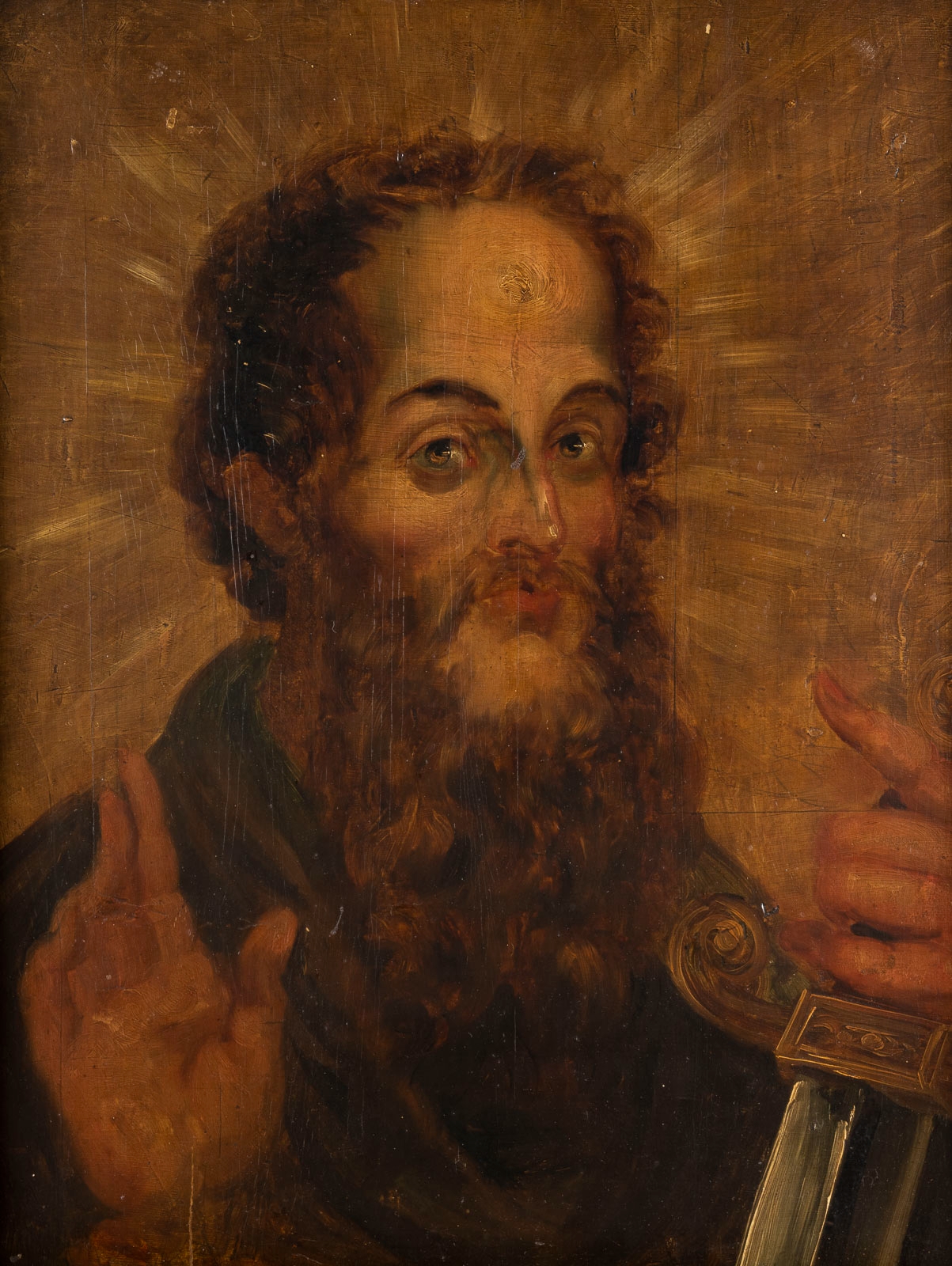 Peter Paul Rubens | SAINT PAUL BLESSING WITH SWORD | MutualArt