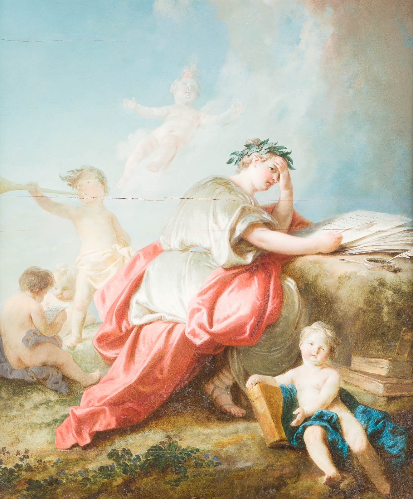 François Boucher | ALLEGORY OF EDUCATION | MutualArt