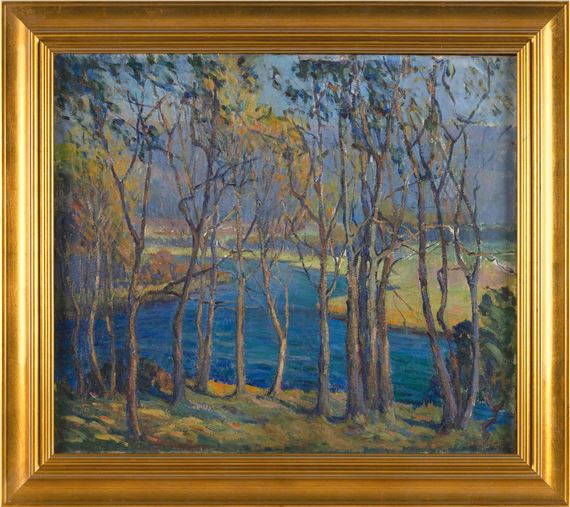 Marian Parkhurst Sloane | Winding river as seen through the trees ...