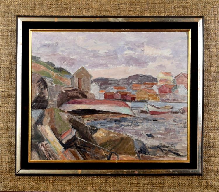 Ellis Wallin | En upp och nervänd båt (1946) | MutualArt