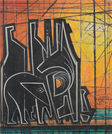 Afewerk Tekle | African Animals (1967) | MutualArt