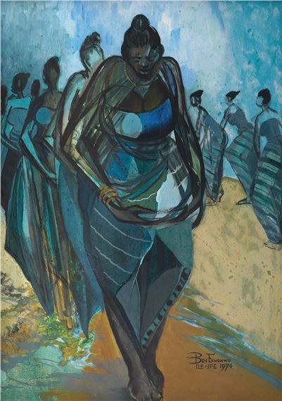 Ben Enwonwu | Olokun Dancers (1974) | MutualArt