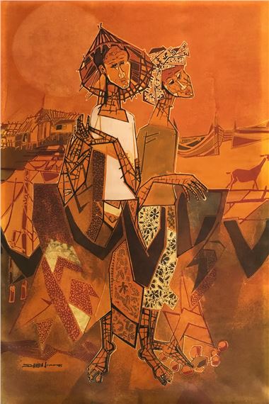 Seah Kim Joo | Fisherfolks (1974) | MutualArt