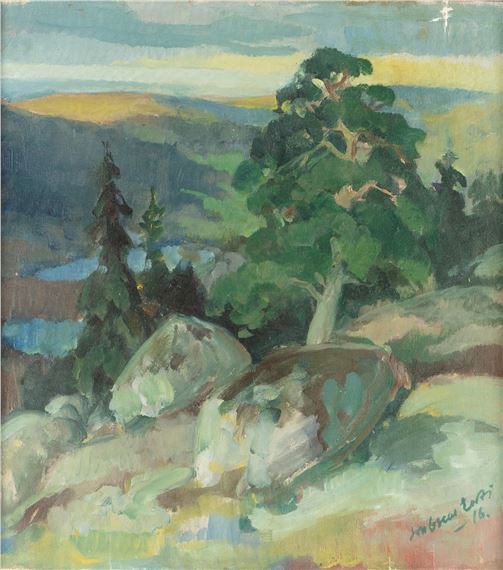 Jon Oscar Esti | Landscape (1916) | MutualArt