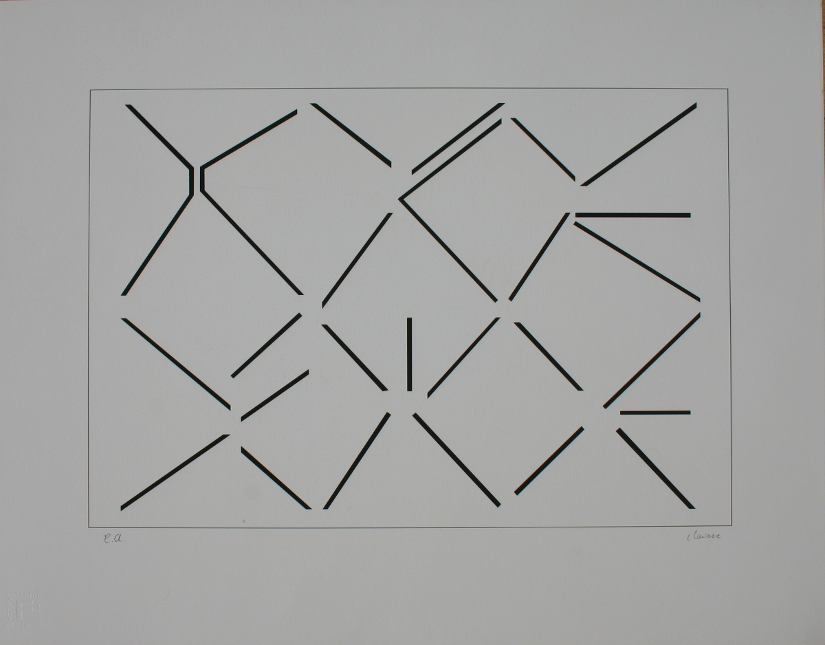 Geneviève Claisse | Parallel Geometric Composition (2015) | MutualArt