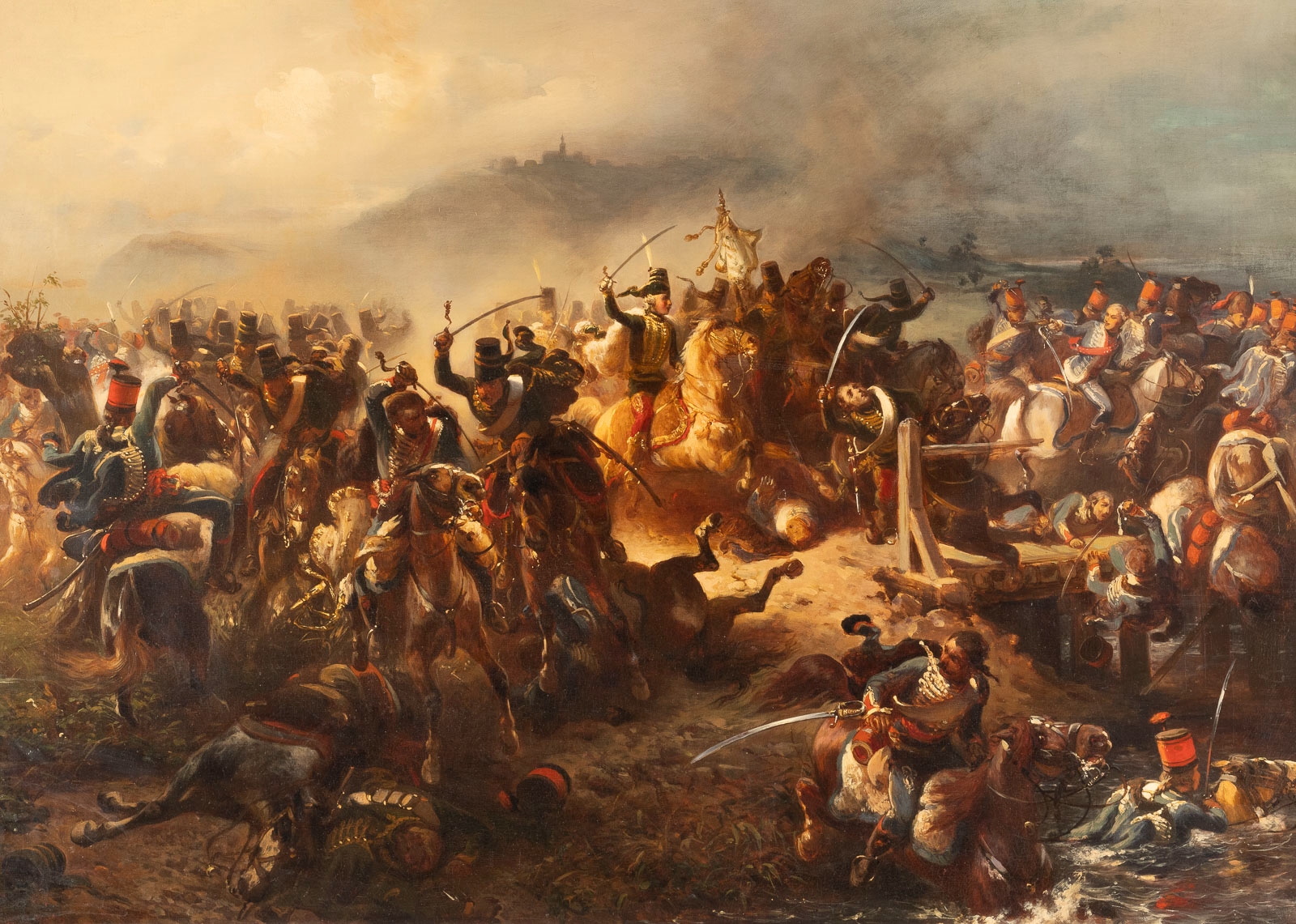 Ludwig Schuster | Battle scene from the Seven Years’ War | MutualArt