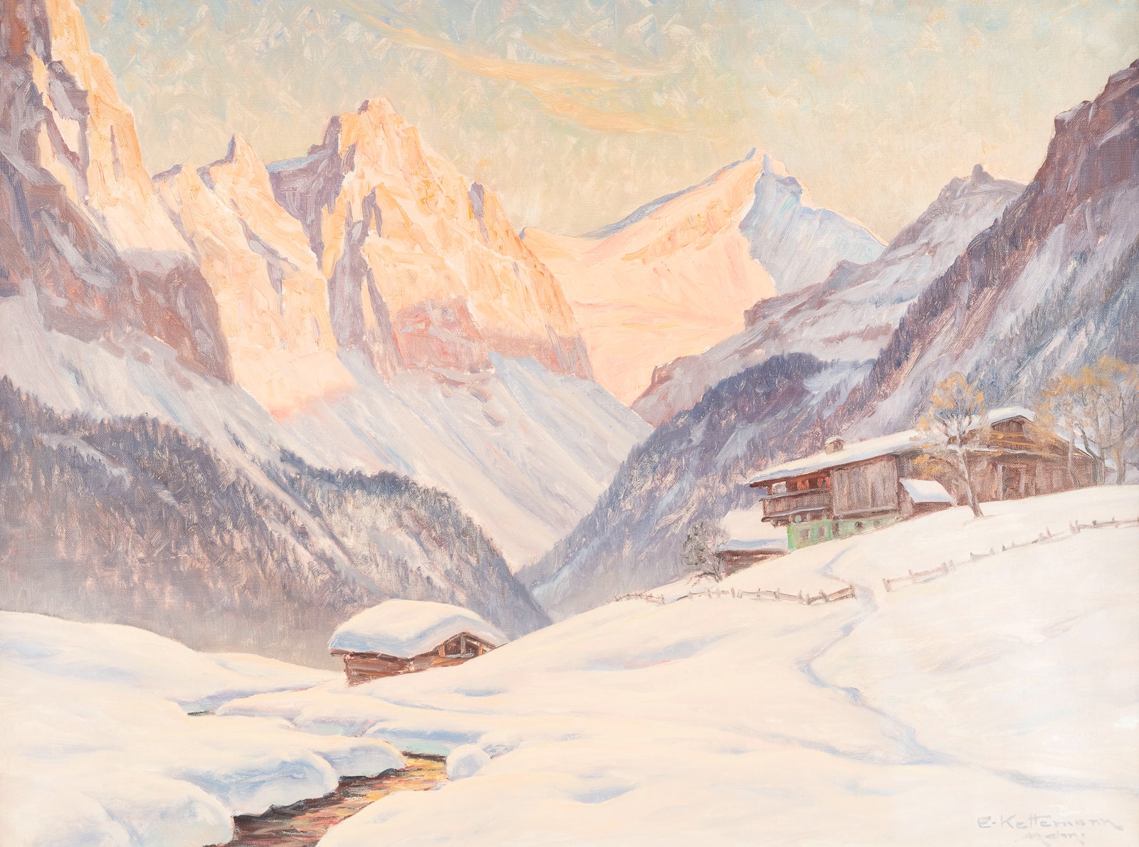 Erwin Kettemann | Winter Evening at the Großvenediger | MutualArt