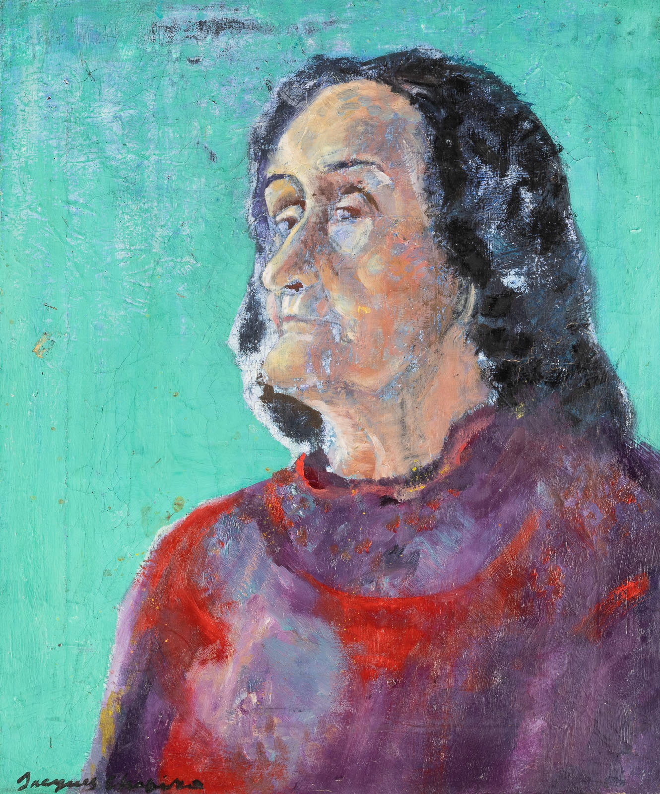 Jacques Chapiro | Portrait of an elderly woman | MutualArt