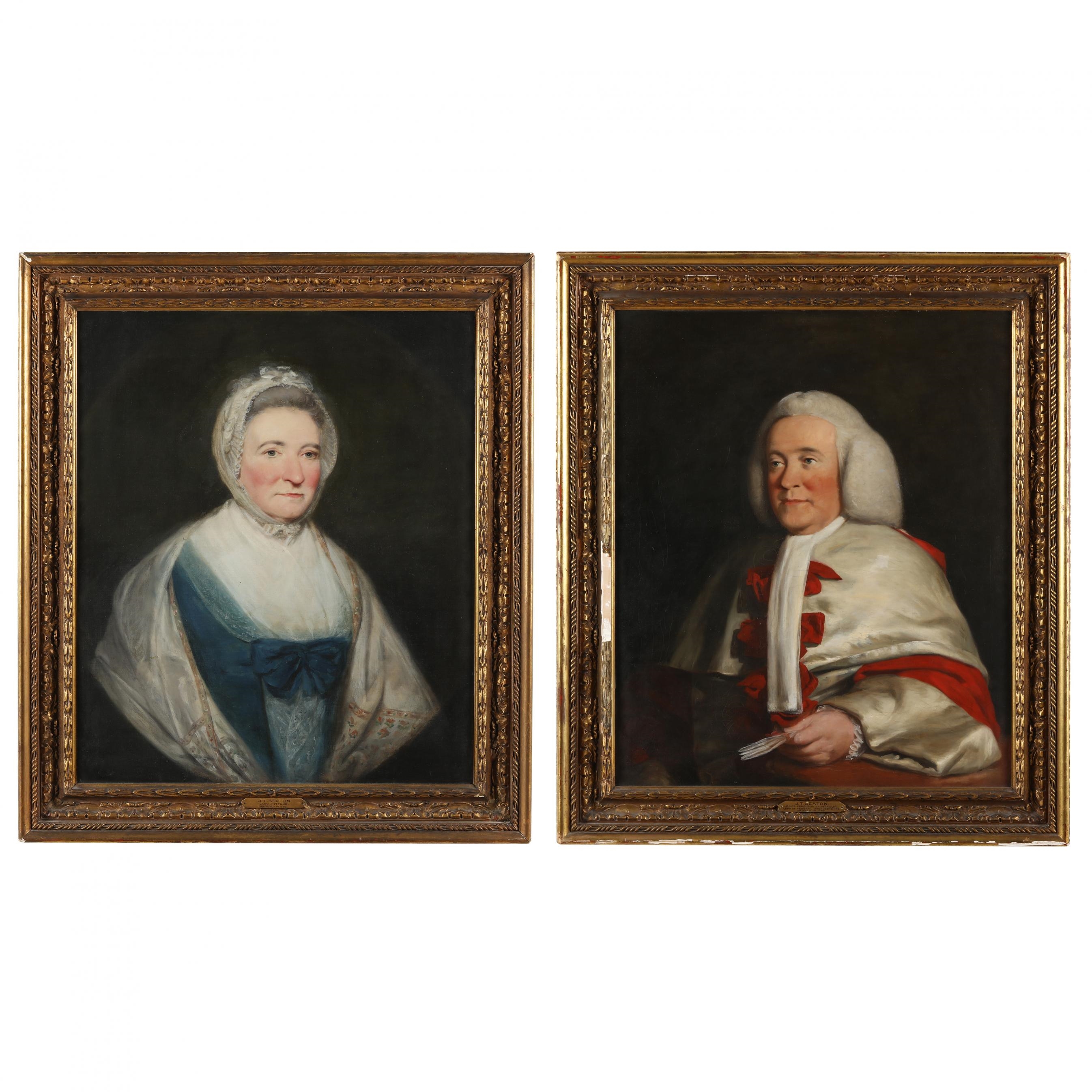 John Thomas Seton | PORTRAIT OF JOSEPH CHAMPION; and of ANNE, HIS WIFE ...