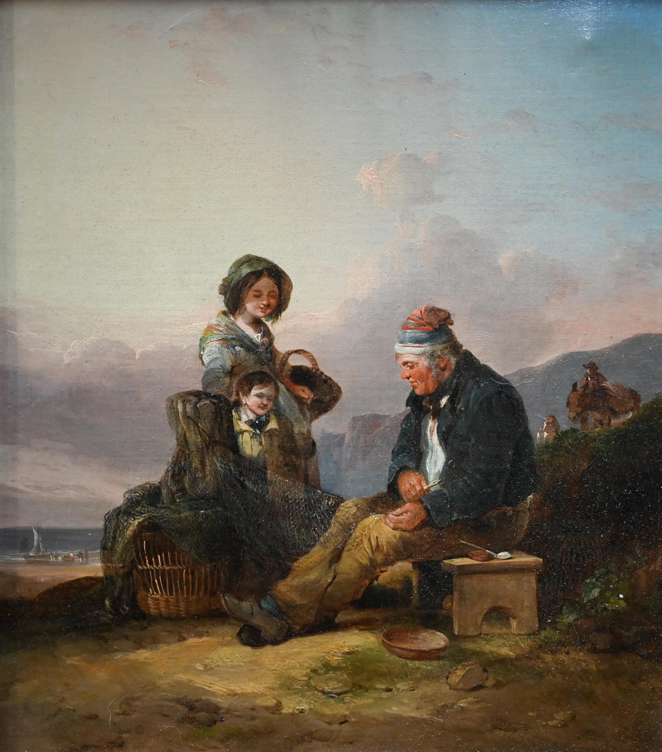 William Shayer Sr. | Fisherfolk on a beach | MutualArt
