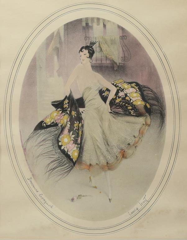 Louis Icart | Lilies and Demeuse Espagnol | MutualArt