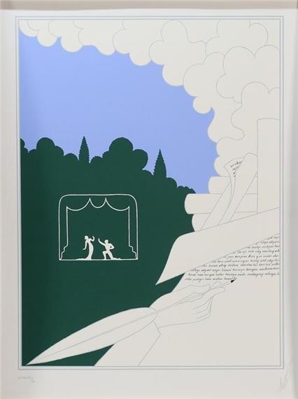 Erté | Writer in Landscape | MutualArt