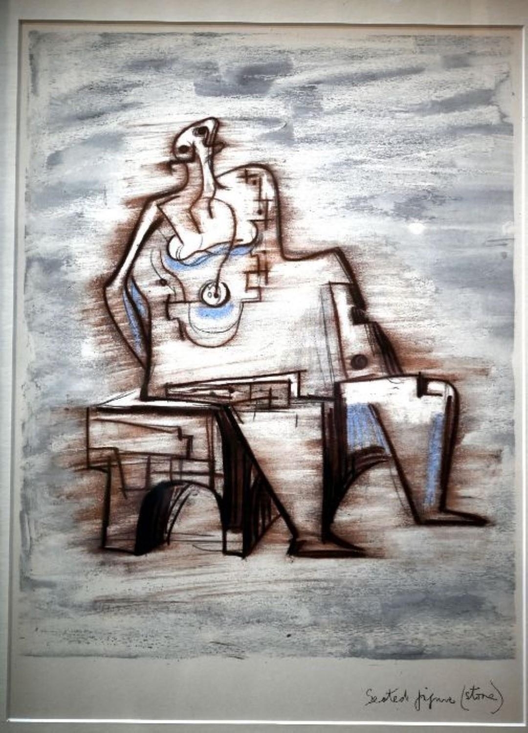 Henry Moore | Seated mother and child (1975) | MutualArt