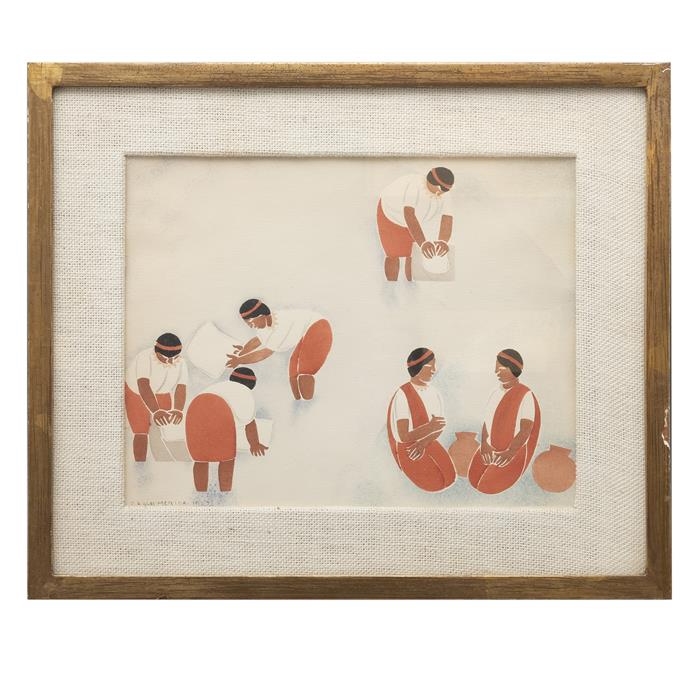 Carlos Mérida | Untitled, de la carpeta Imágenes de Guatemala | MutualArt