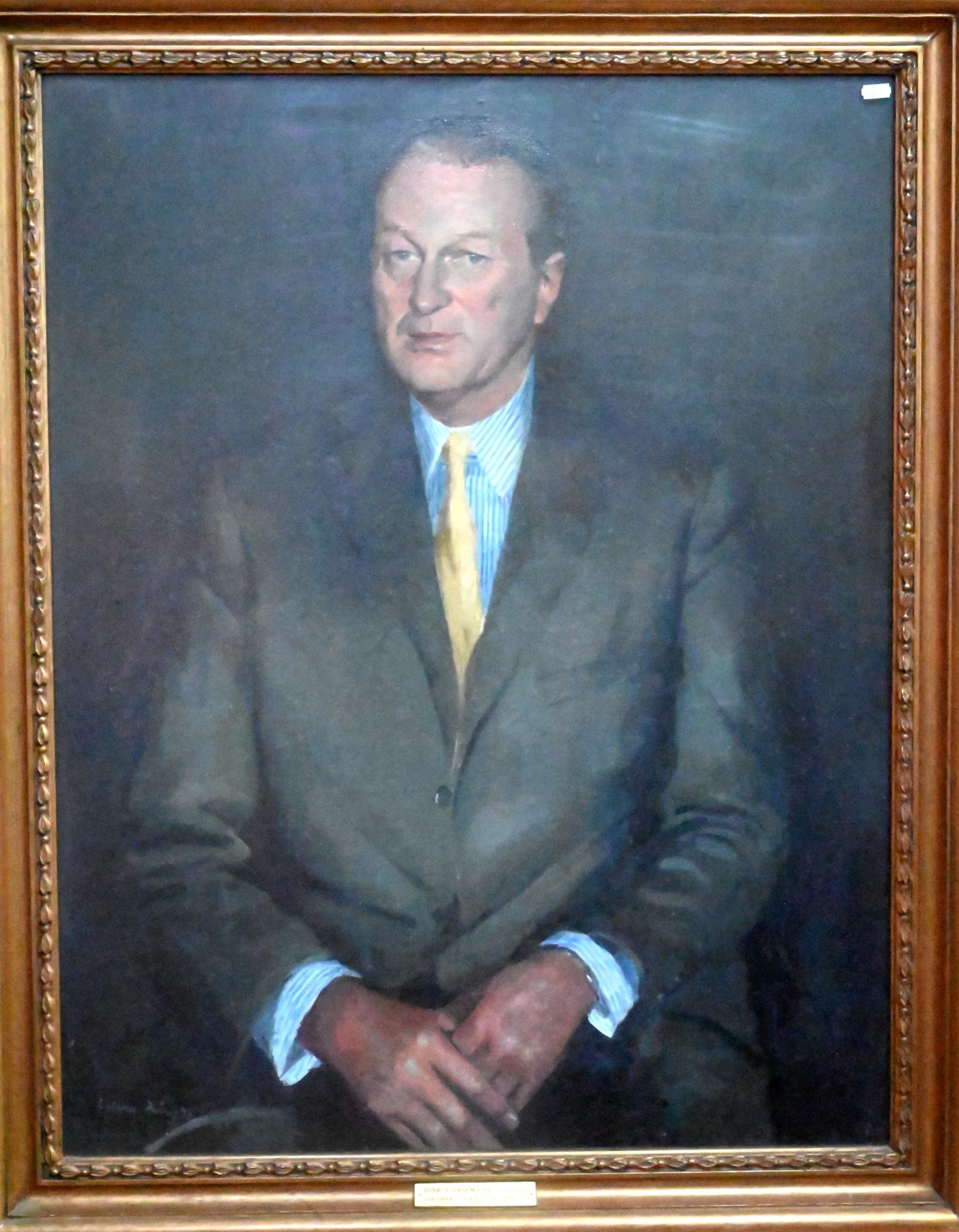 William Dennis Dring | Portrait of Sir Ronald Gibson - Chairman of BMA ...