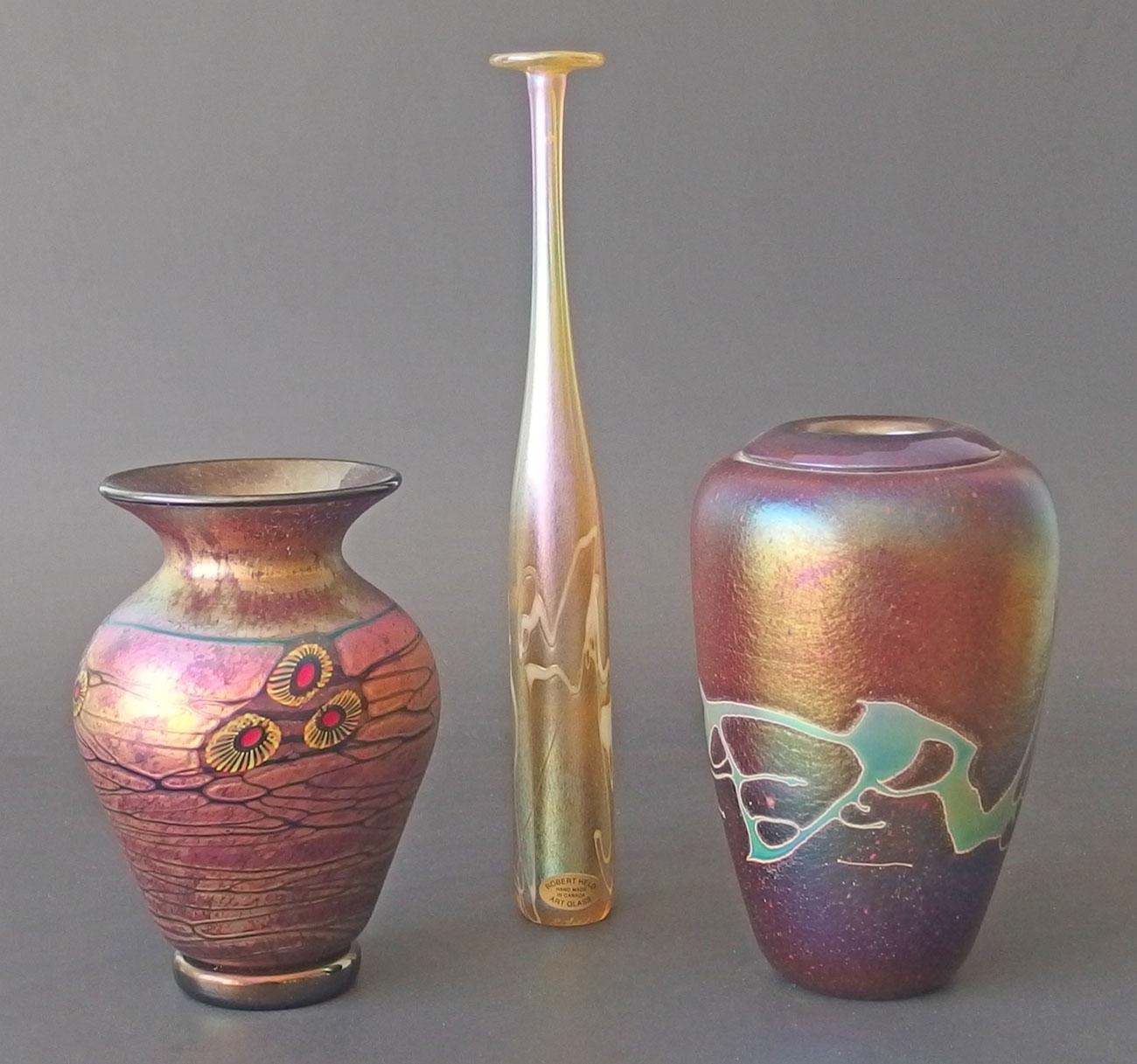 Robert Held | STUDIO ART GLASS VASES (3 PCS) | MutualArt