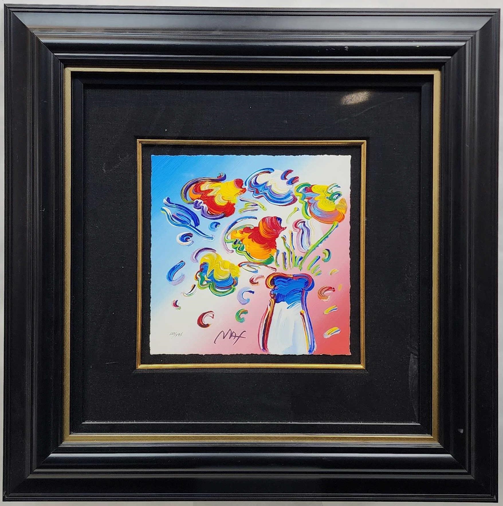 Peter Max | Vases Of Flowers | MutualArt