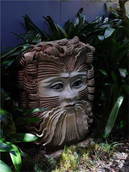 Roy Cowan | An impressive Midas Head garden sculpture | MutualArt
