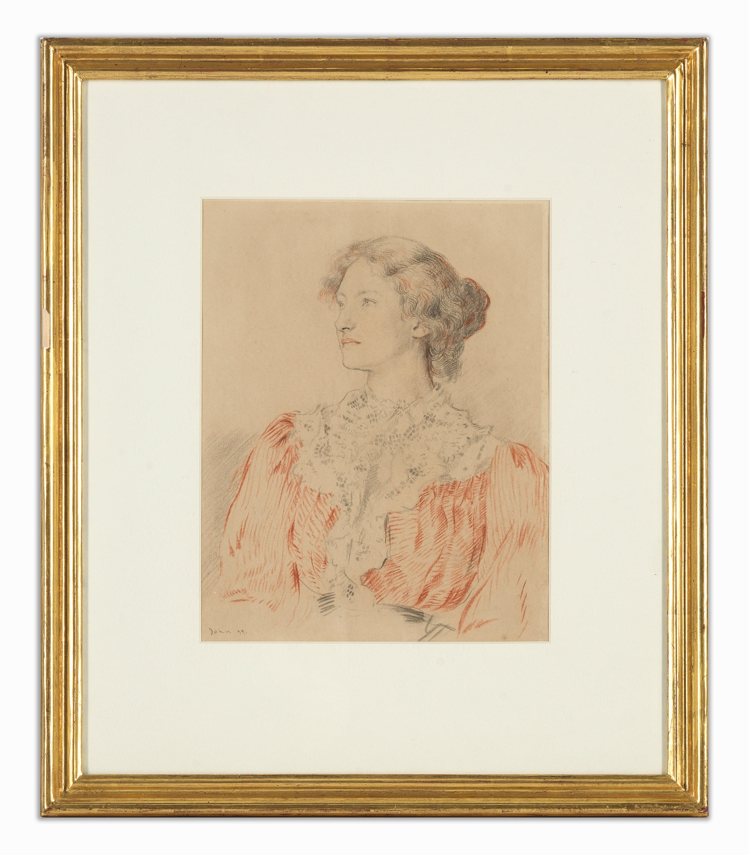 Augustus Edwin John | Portrait of Mrs Limond (1899) | MutualArt