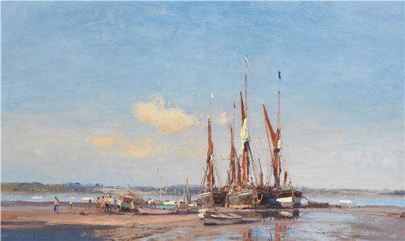 Edward Brian Seago | Centaur, Millie and Edith May at Pin Mill | MutualArt