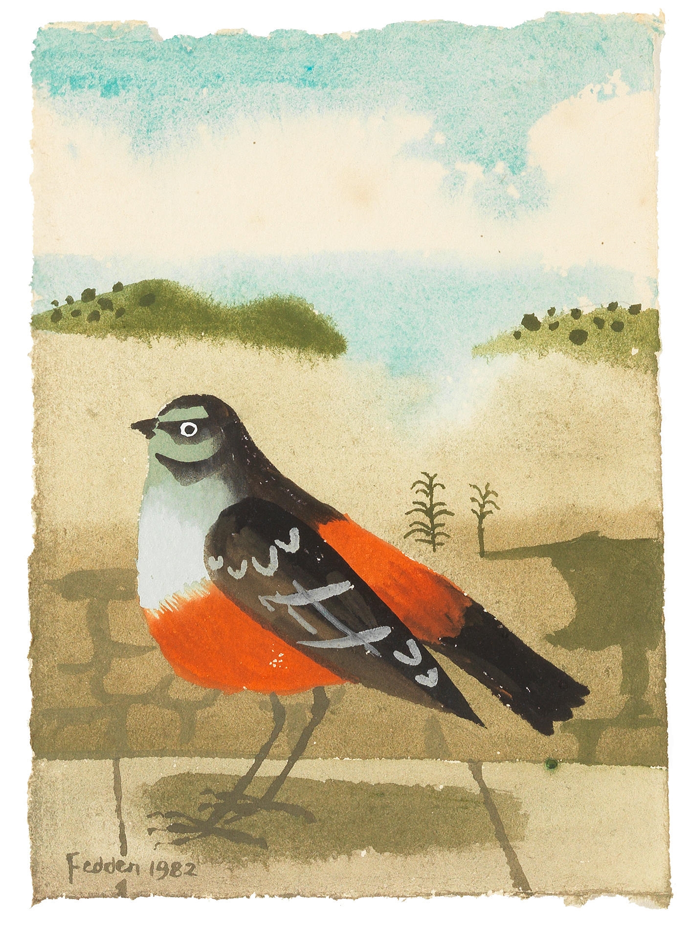 Mary Fedden | Wading Bird (1987) | MutualArt