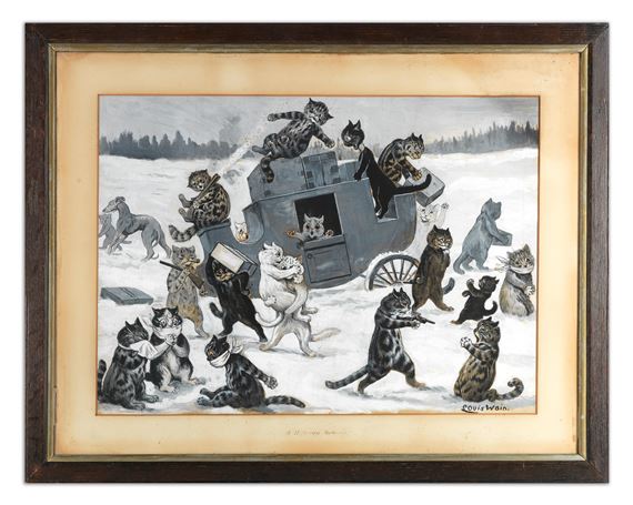 Louis Wain | A Highway Robbery | MutualArt