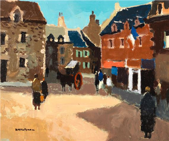 Donald McIntyre | Market Day Brécey | MutualArt