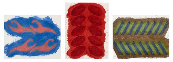Philip Taaffe | Untitled [Three Works] | MutualArt
