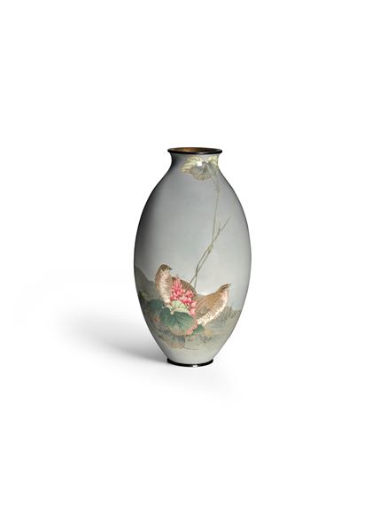 Namikawa Sosuke | A Large Cloisonné-Enamel Vase | MutualArt
