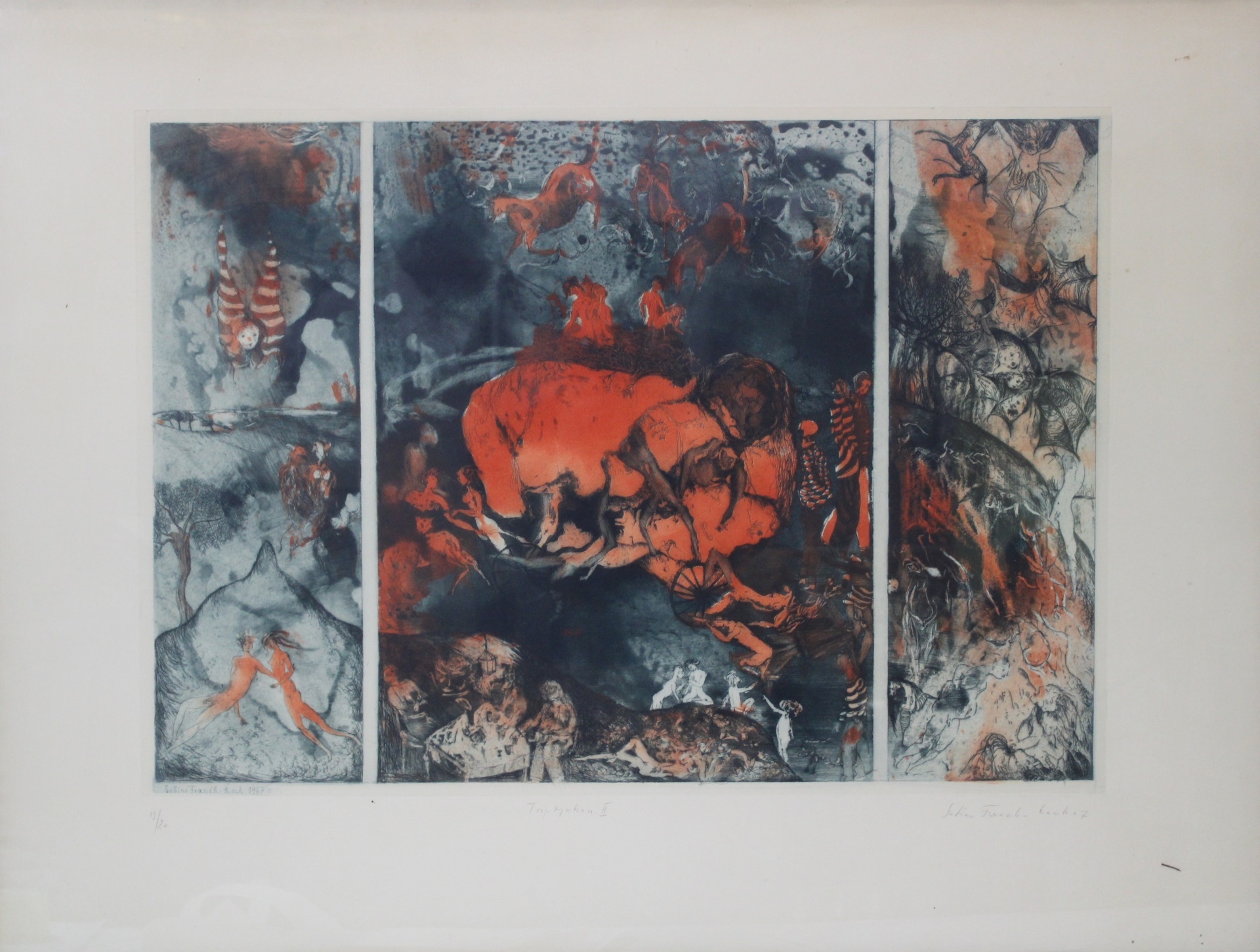 Sabine Franek-Koch | Triptychon II (1967) | MutualArt