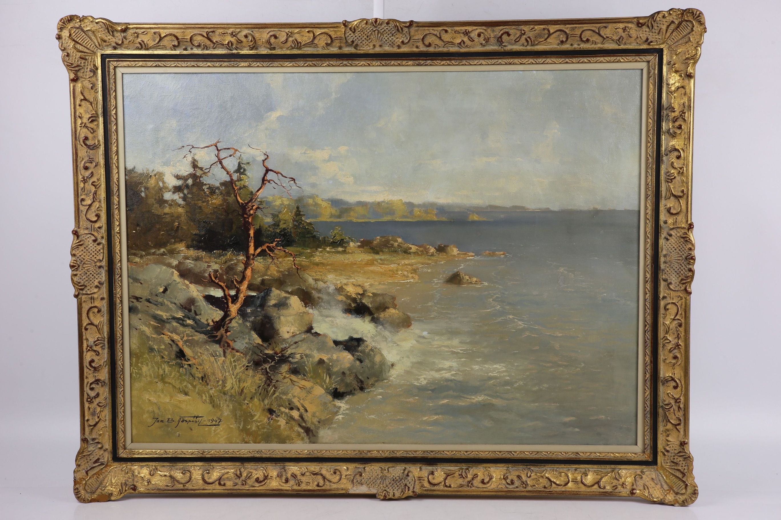 Jan Pospisil | Lappländskt landskap (1947) | MutualArt