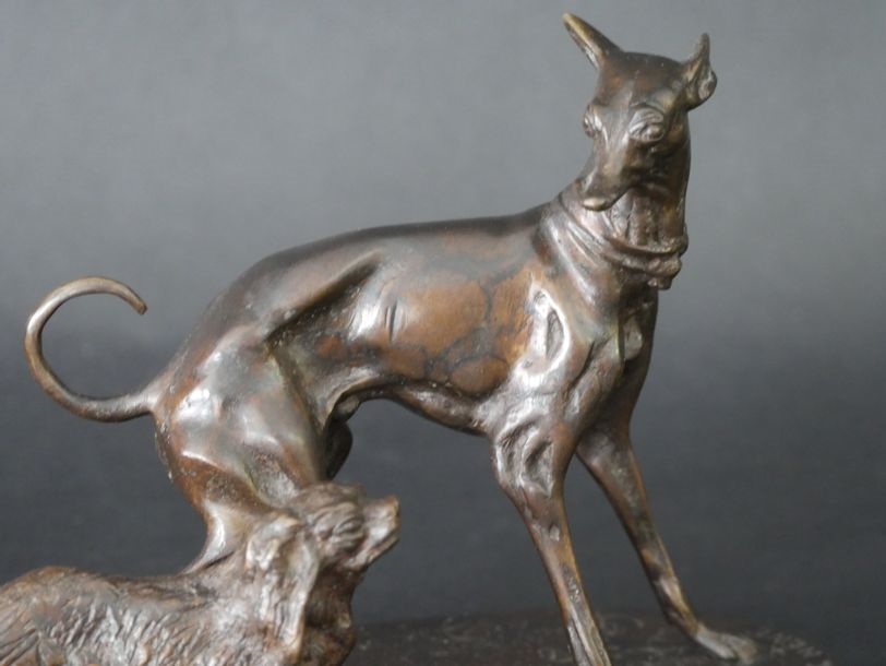 Pierre-Jules Mene | Levrier and King's Charles | MutualArt