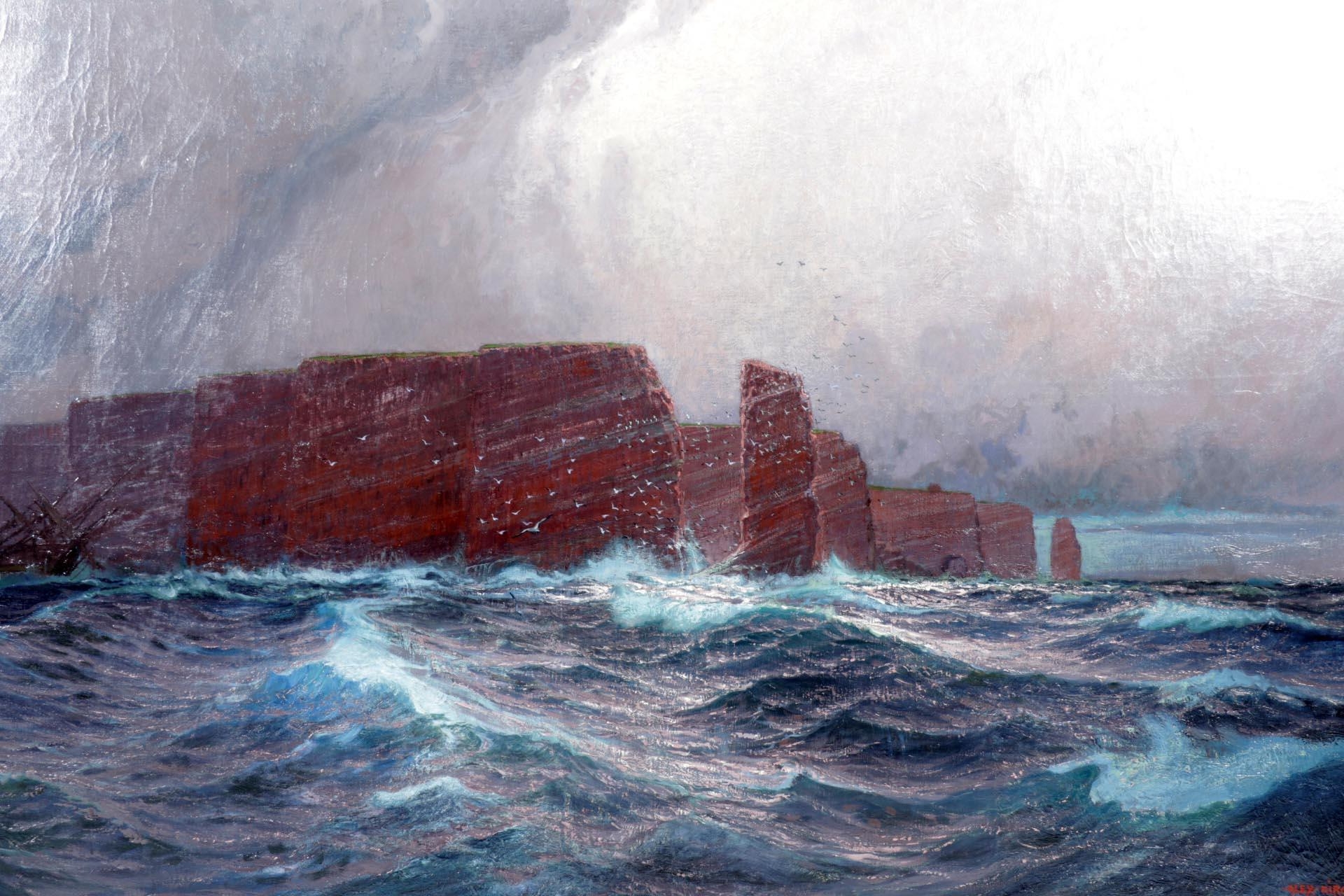 Alexander Kircher | View of the German island of Helgoland | MutualArt