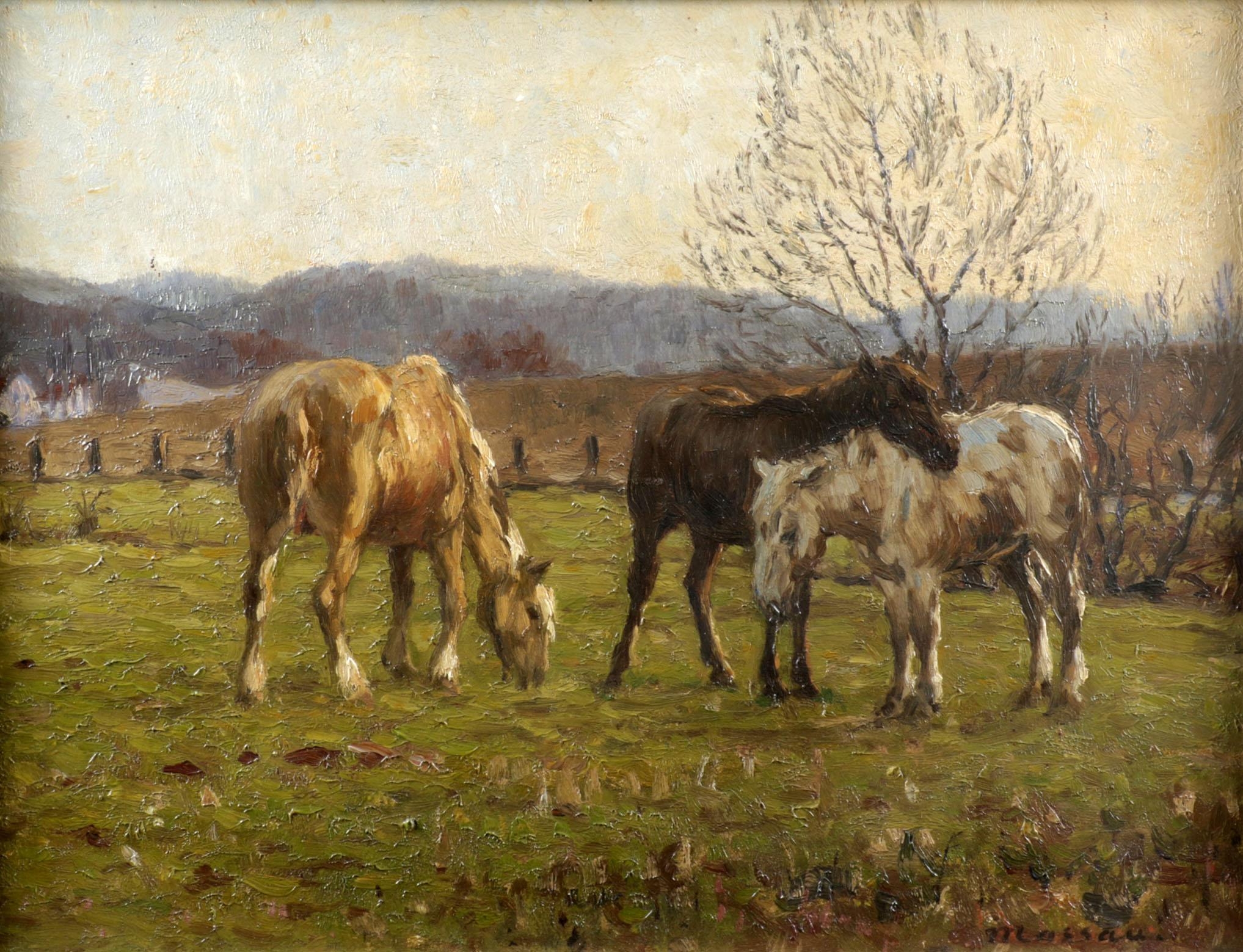Peter Edmund Massau | Horses in a landscape | MutualArt
