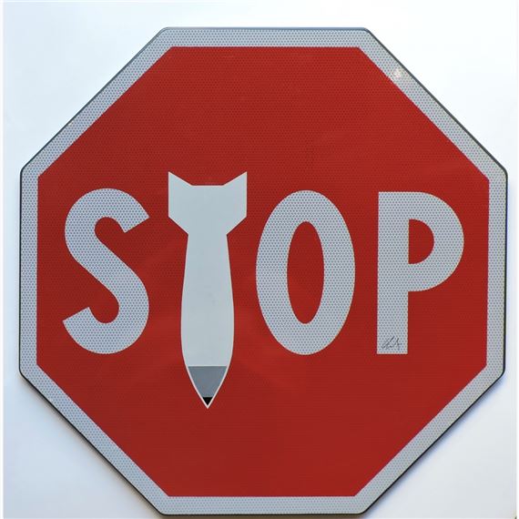 Clet Abraham | Stop Bomb (2022) | MutualArt