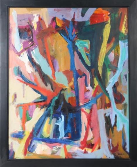 Ora Gipe | 1940's Abstract oil painting (1940) | MutualArt