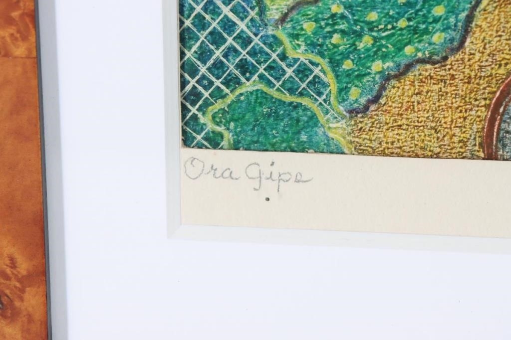 Ora Gipe | American abstract painting of the campanile | MutualArt