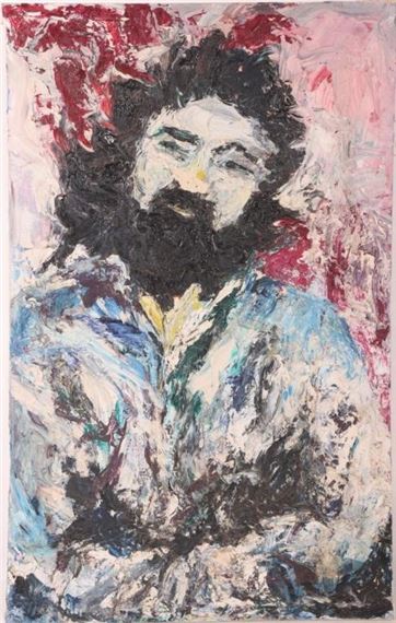 Kelly Reider | Jerry Garcia 1980's Oil Painting (1980) | MutualArt