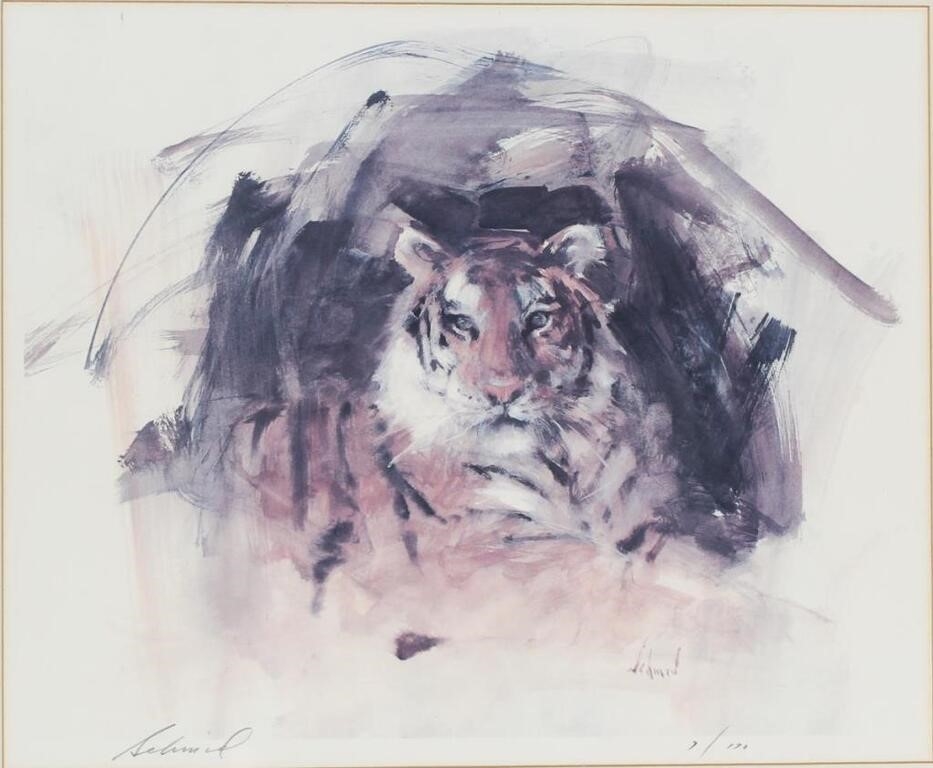Richard Alan Schmid | Bengal Tiger litho | MutualArt